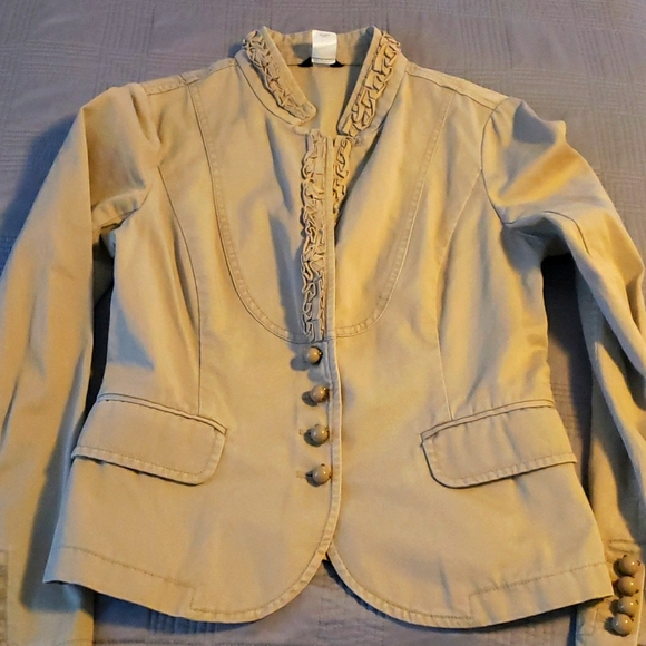 J. Crew | Jackets & Coats | Jcrew Size 6 Khaki Jacket | Poshmark